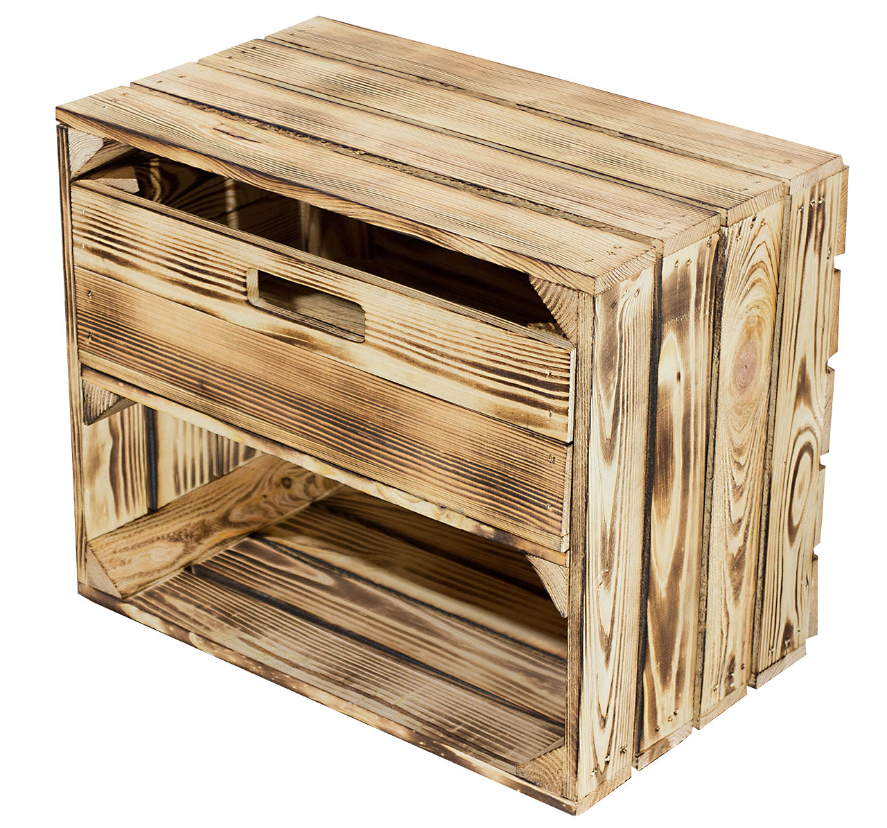 Geflammte Produkte : Geflammte Kiste mit Schublade 50x40x30cm ... Geflammte Produkte : Geflammte Kiste mit Schublade 50x40x30cm ...